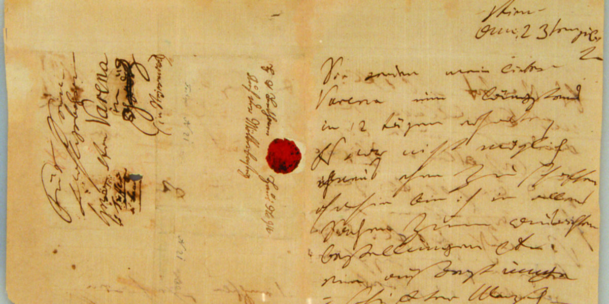 Ludwig von Beethoven Letter- 1815 - Schubert Club