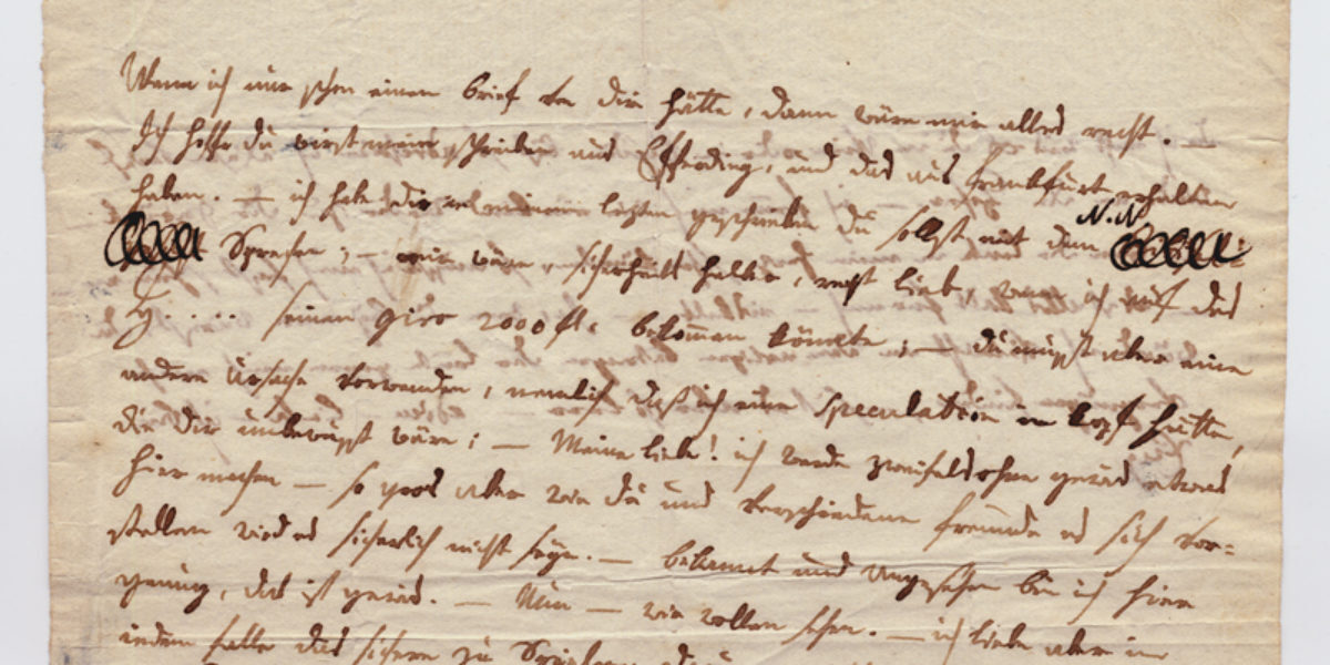 Wolfgang Mozart Letter- 1790 - Schubert Club